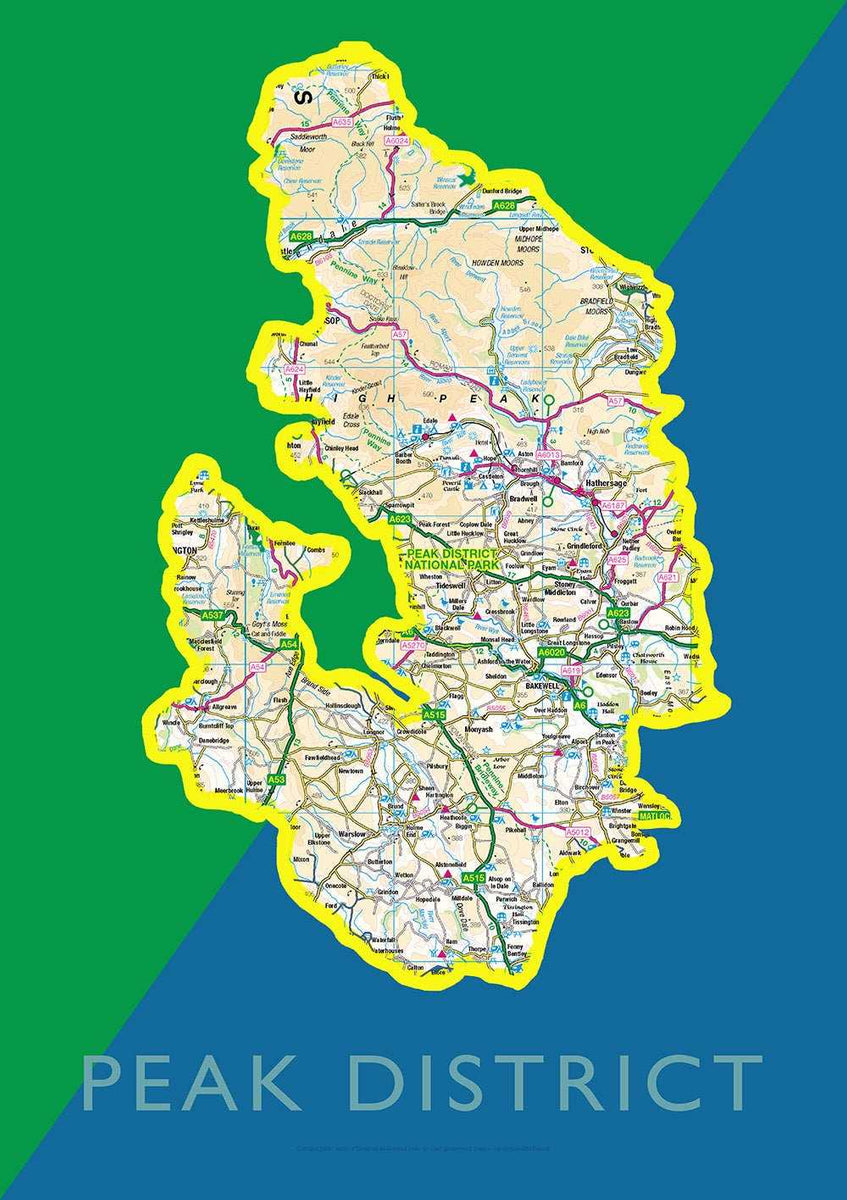 The PEAK DISTRICT Map - Phil Sproson Photography